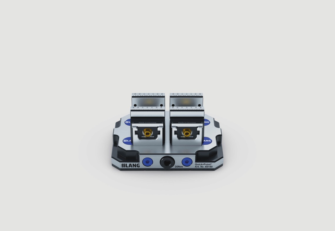 New micro vise with zero point system | LANG Technik