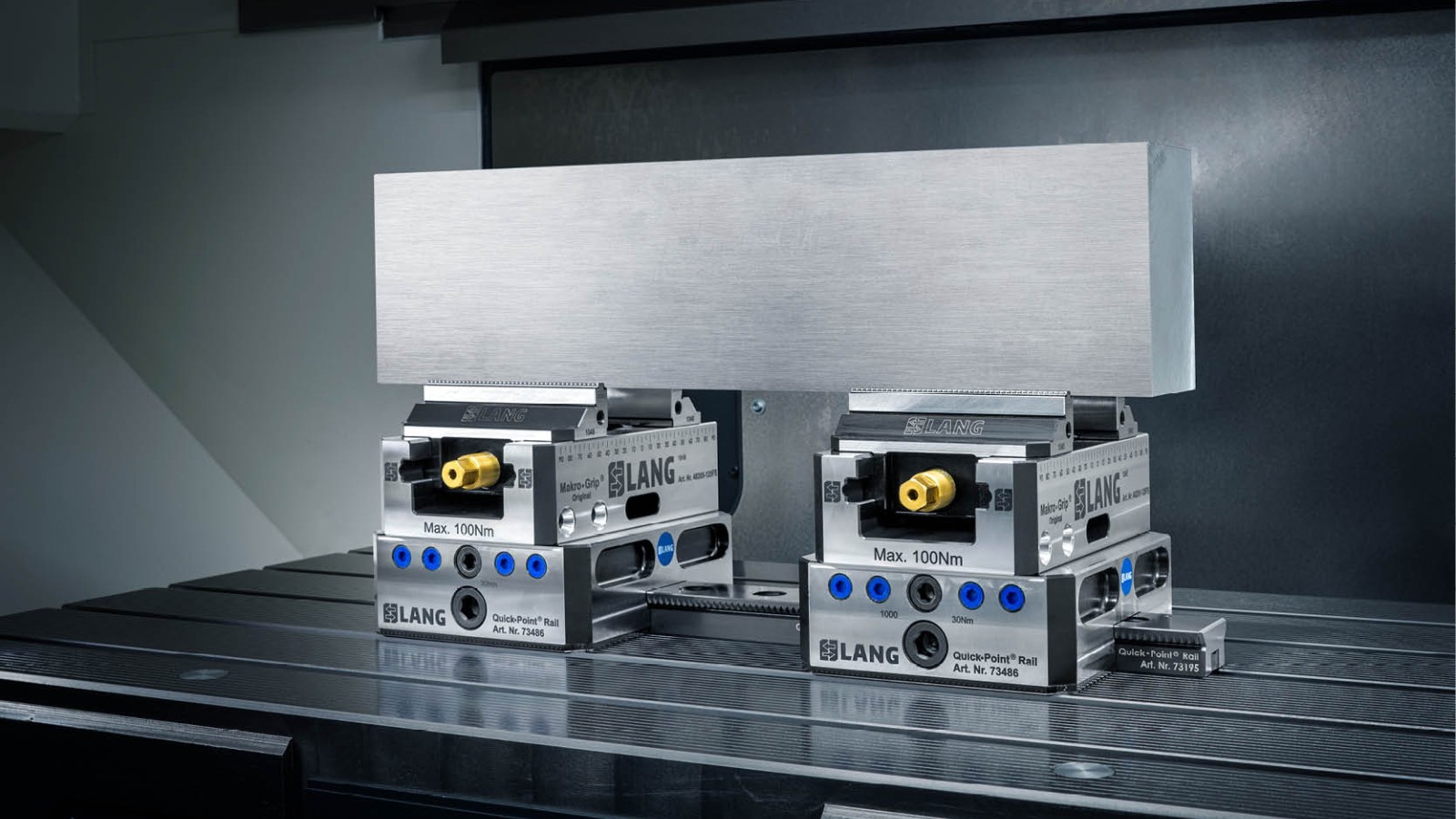 ew quick clamping system for tables and pallets | LANG Technik