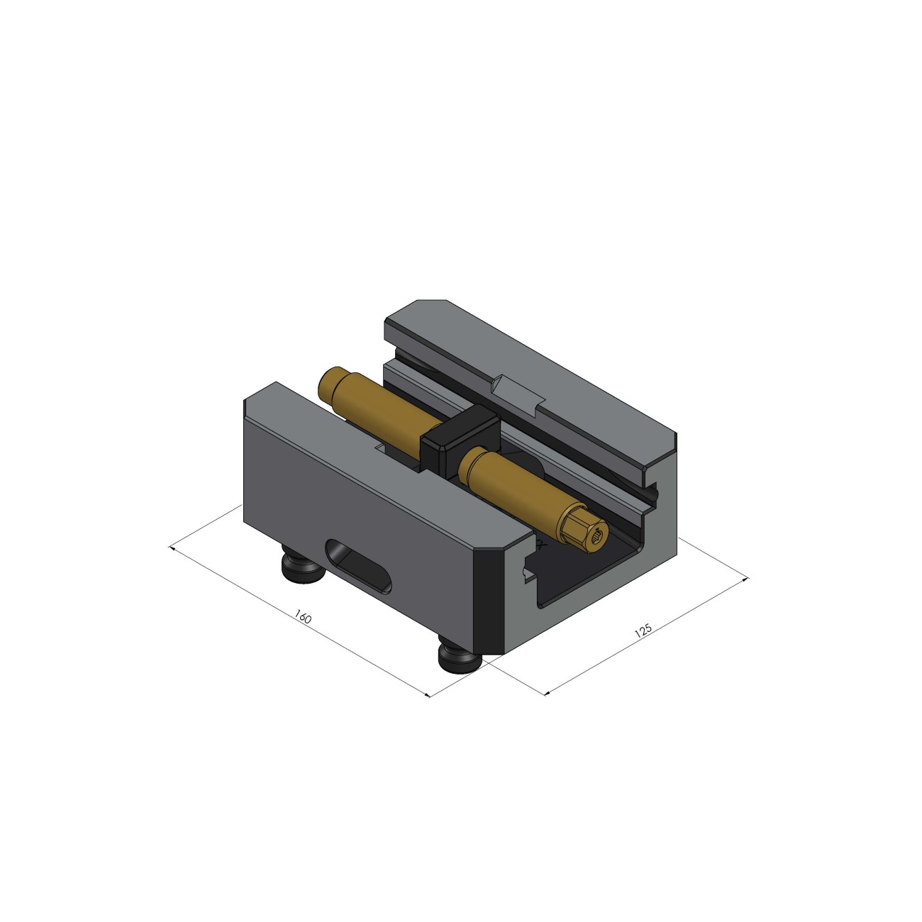 40155-125: Centering Vise Base | LANG Technik