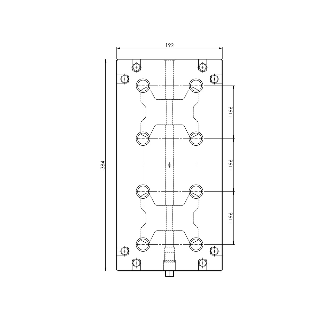 85720: Quick•Point® 96 Modulplatte 2-fach | LANG Technik