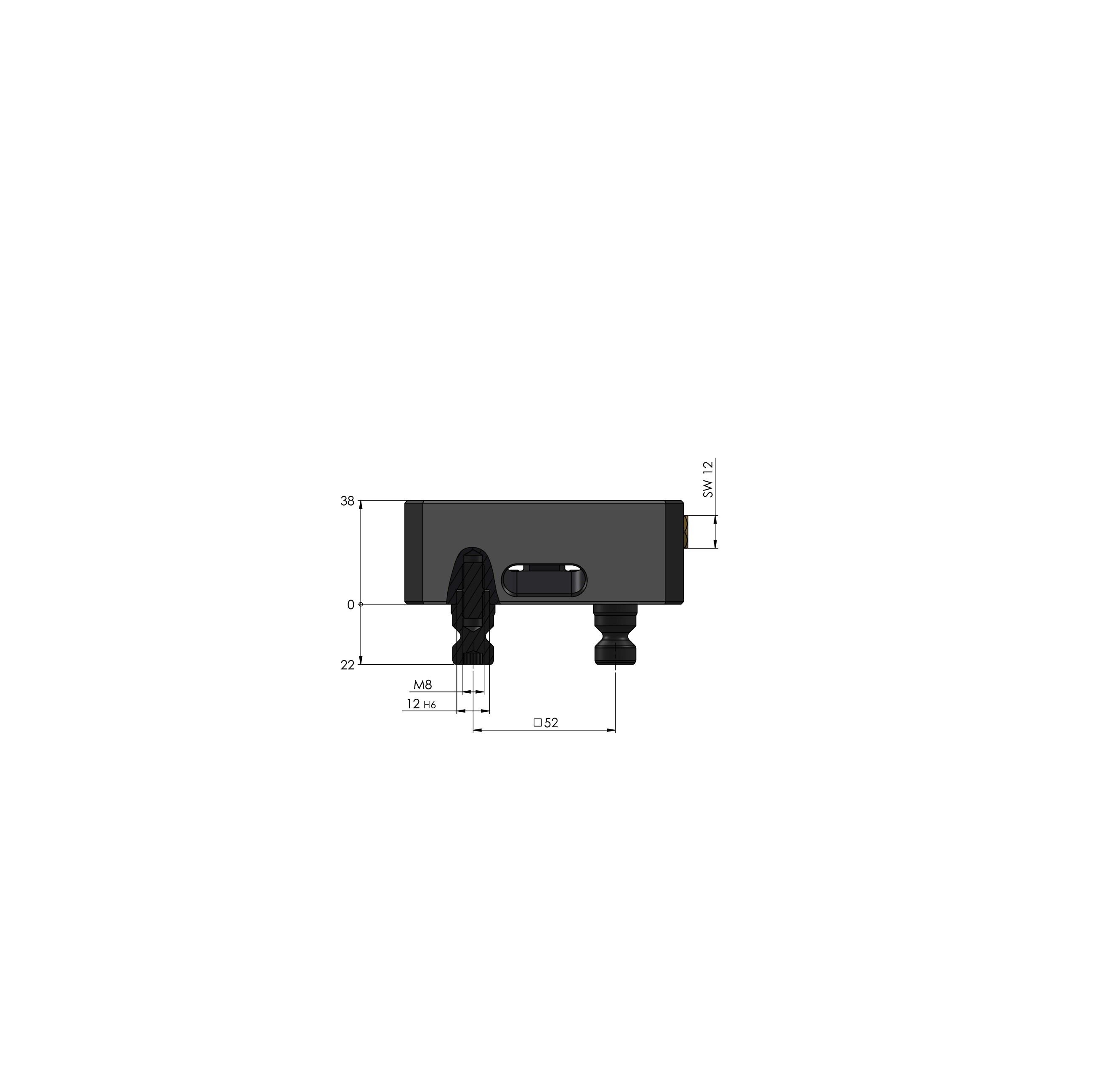40085-77: Centering Vise Base | LANG Technik