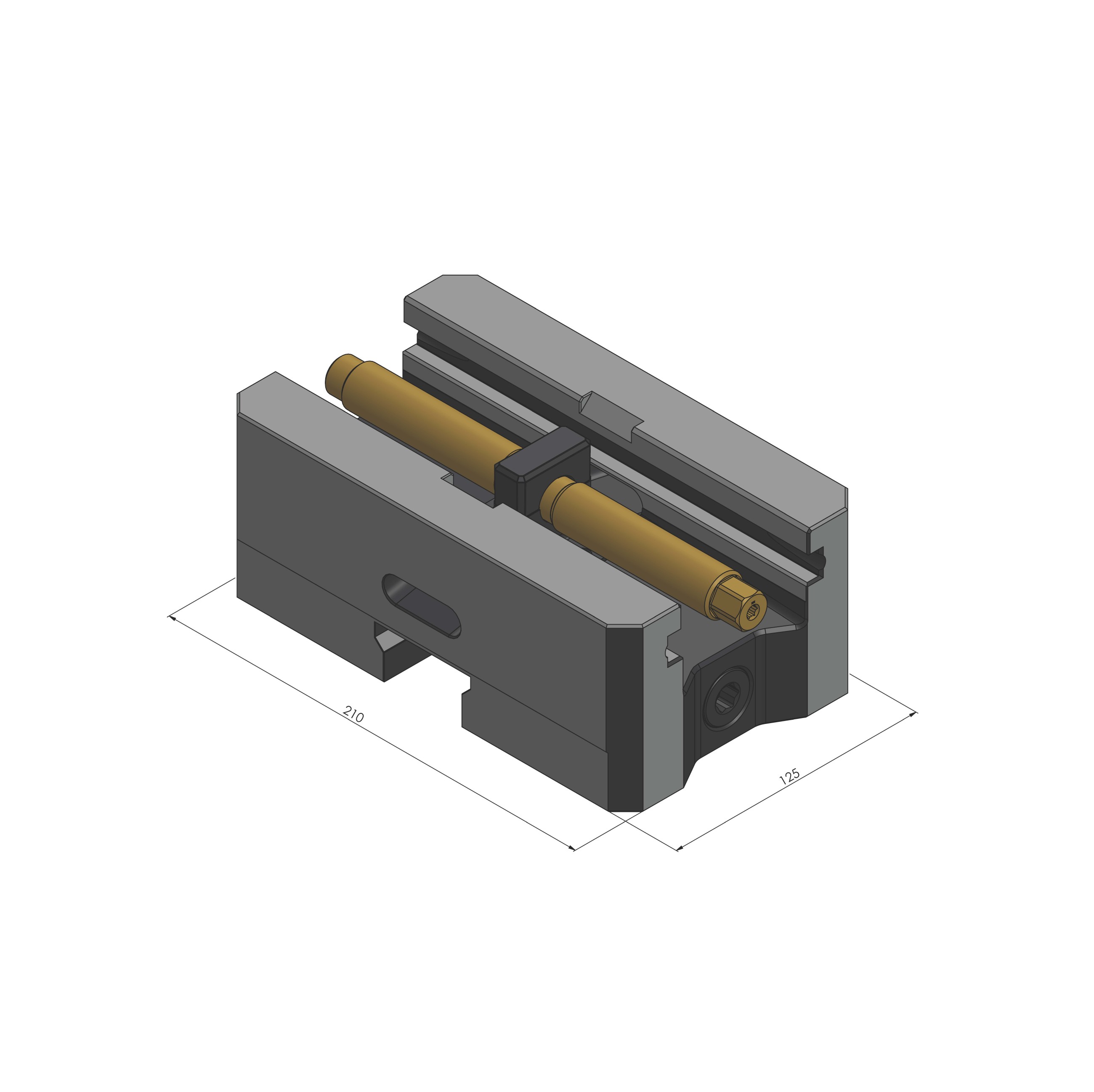 73205: Quick•Point® Rail Centering vise | LANG Technik