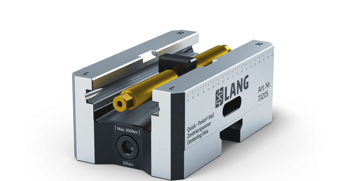 73205: Quick•Point® Rail Centering vise | LANG Technik