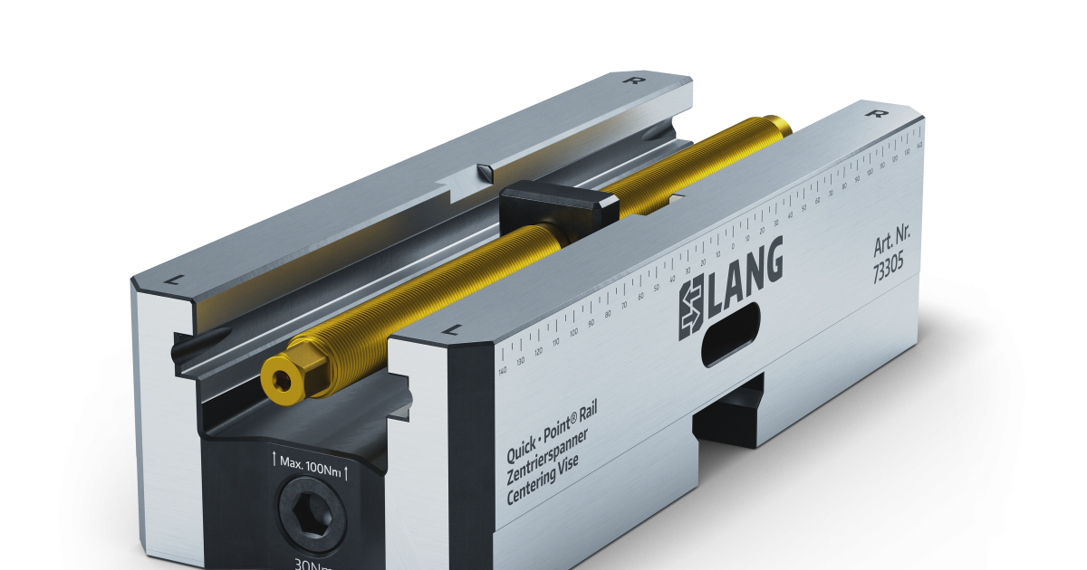 73305: Quick•Point® Rail Centering vise | LANG Technik